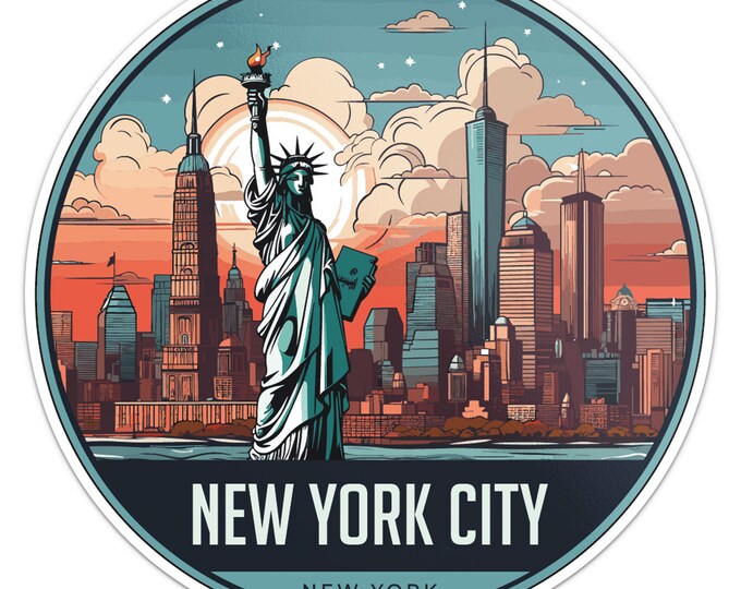 Las Vegas City Sticker Car Bumper Decal - Etsy