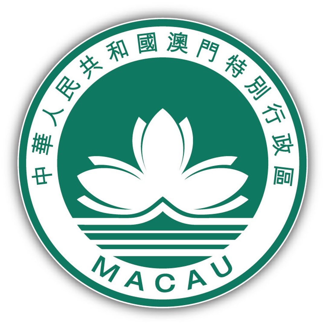 Macau Coat of Arms Car Bumper Sticker Decal - Etsy