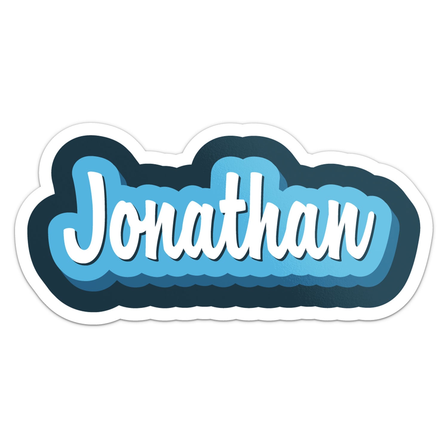 Cartoon Jonathan Name Sticker Car Bumper Decal - Etsy
