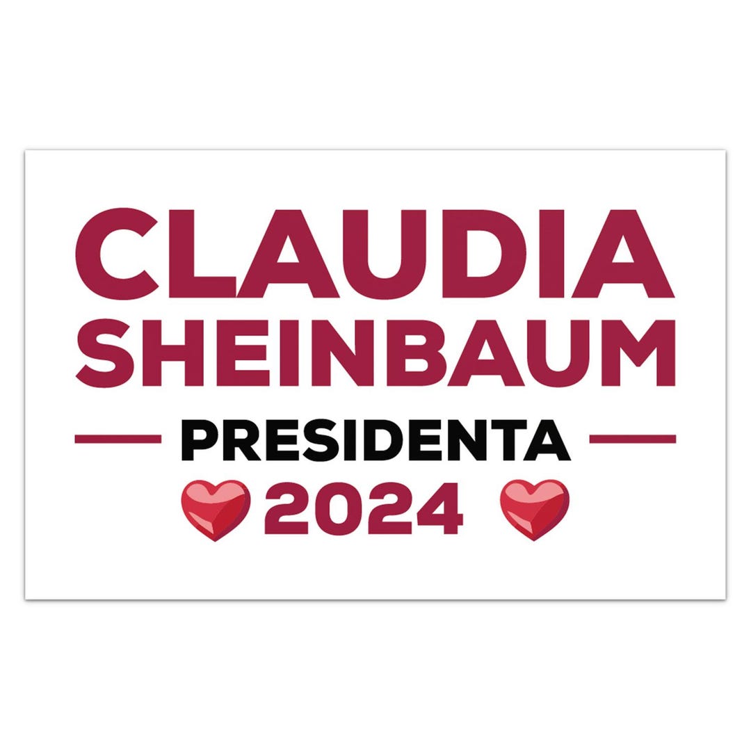 2024 Claudia Sheinbaum Car Bumper Sticker Decal - Etsy