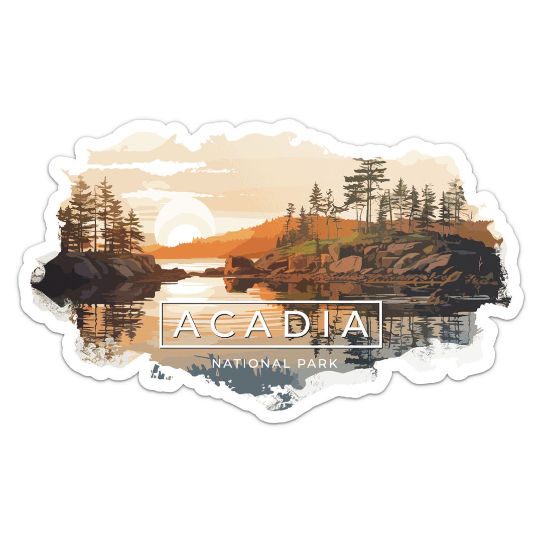 Acadia National Park Sticker Vinyl Car Bumper Decal - Etsy