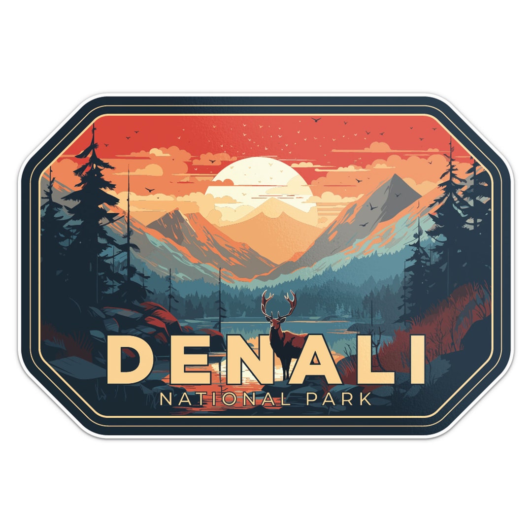 Denali National Park Sticker Vinyl Car Bumper - Etsy