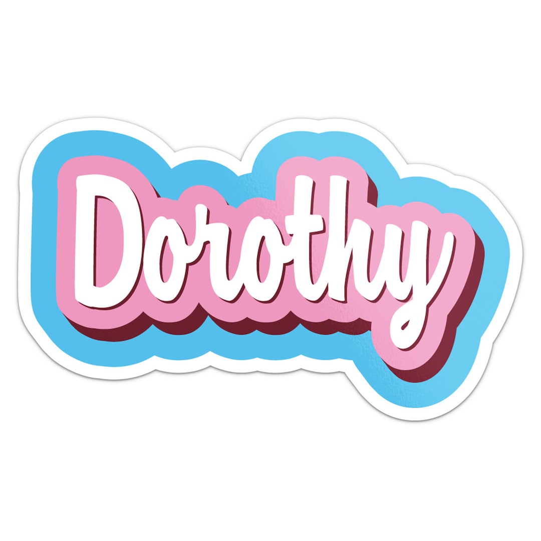 Cartoon Dorothy Name Sticker Car Bumper Decal - Etsy