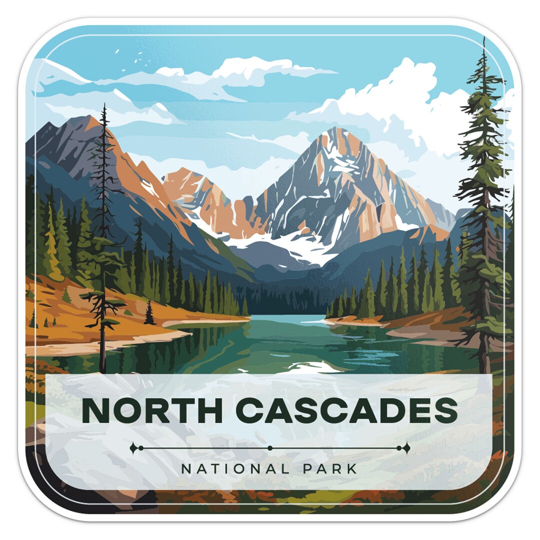 North Cascade National Park Sticker Car Bumper Decal - Etsy