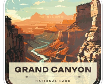 Sunset Grand Canyon National Park Sticker Car Bumper Decal - Etsy