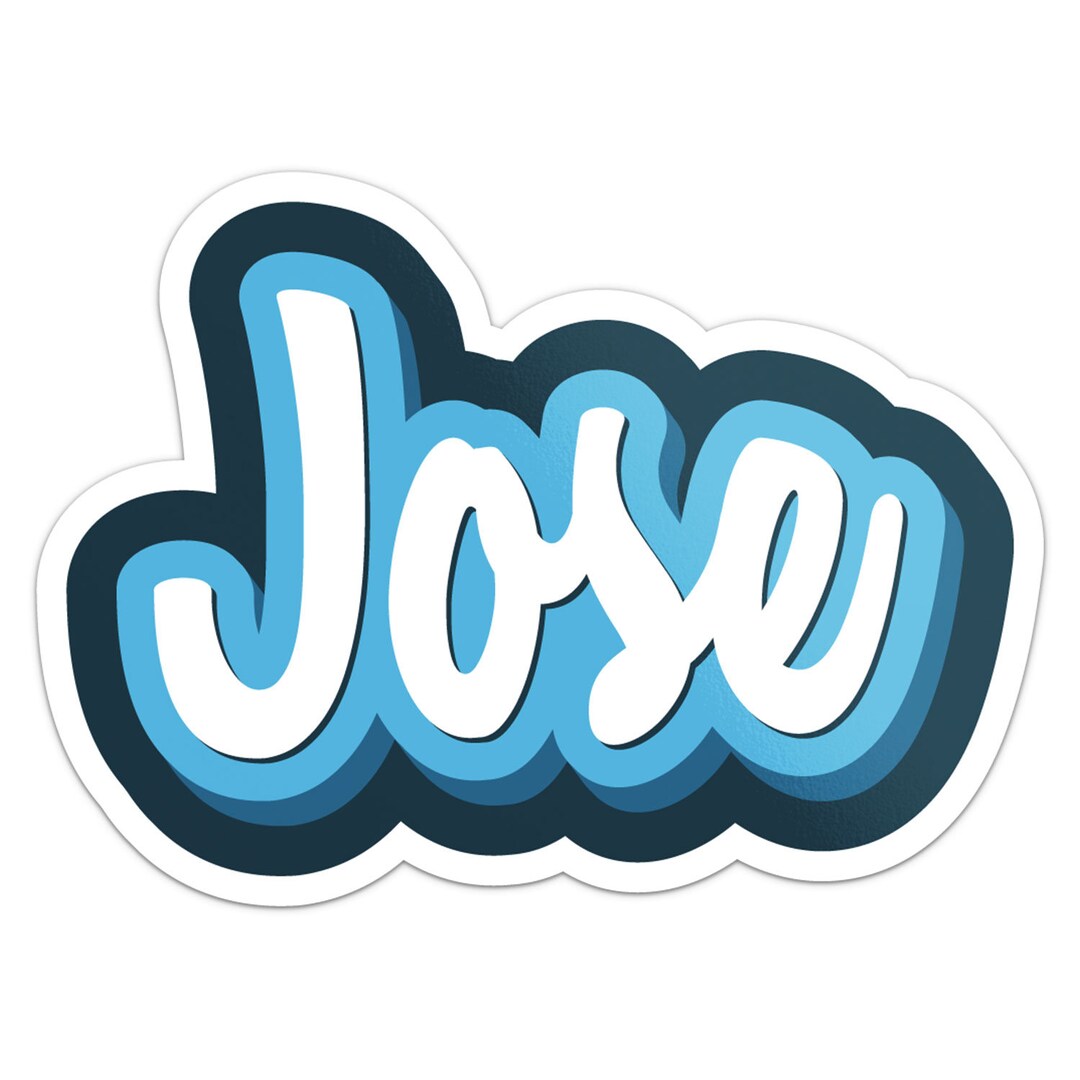 Cartoon Jose Name Sticker Car Bumper Decal - Etsy
