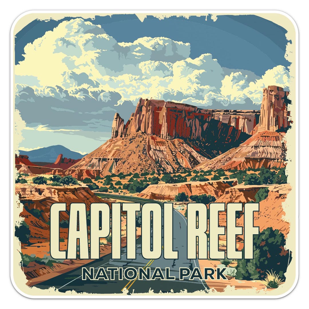 Capitol Reef National Park Car Bumper Sticker Decal - Etsy