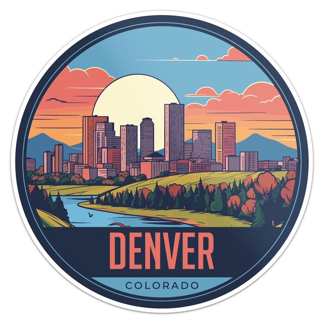 Denver City Sticker Car Bumper Decal - Etsy