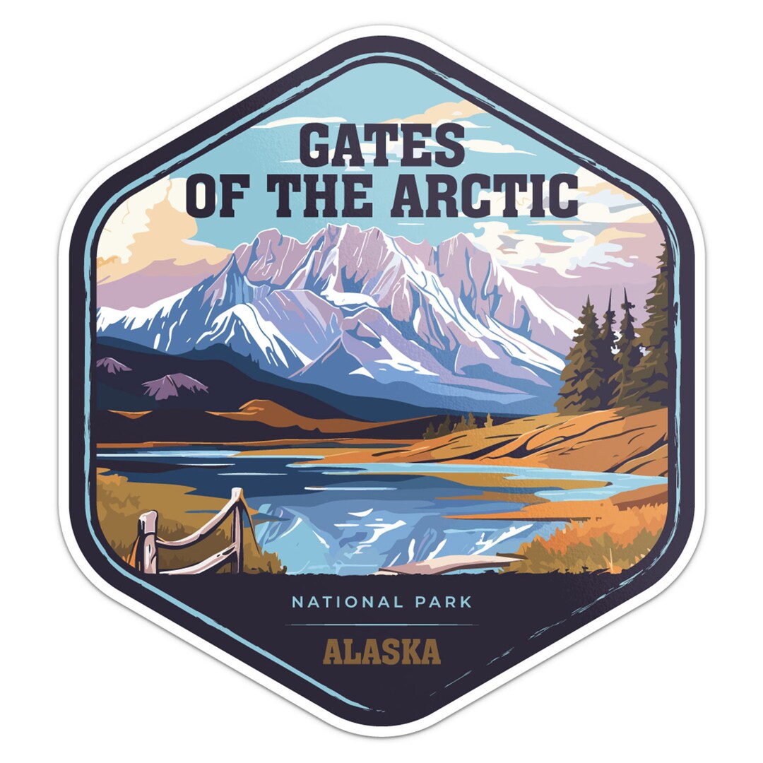 Gates of the Arctic National Park Sticker Car Bumper Decal - Etsy