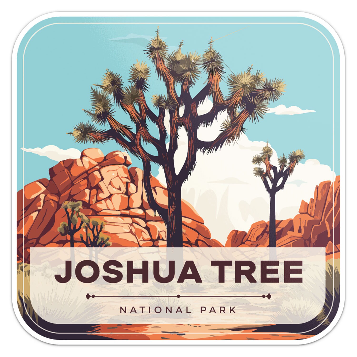Joshua Tree National Park Sticker Car Bumper Decal - Etsy