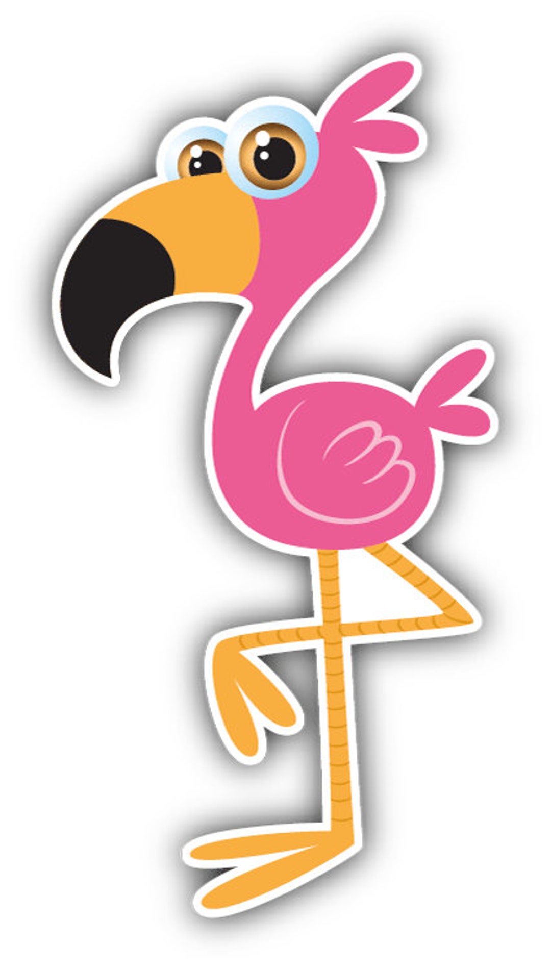 Flamingo View Car Bumper Sticker Decal - Etsy
