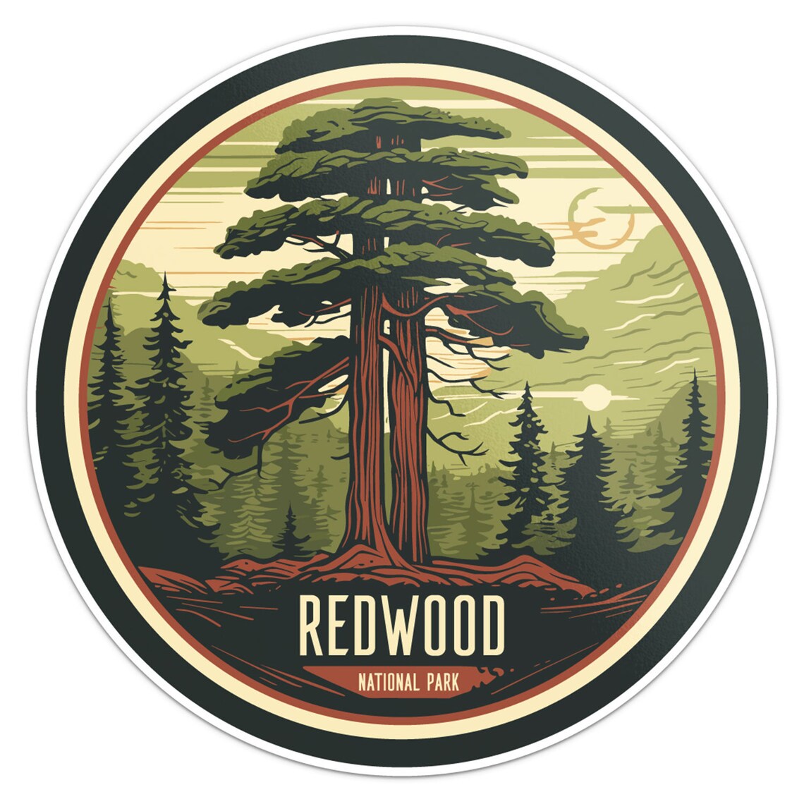 Redwood National Park Sticker Car Bumper Decal - Etsy
