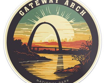 Gateway Arch National Park Sticker Vinyl Car Bumper Decal - Etsy
