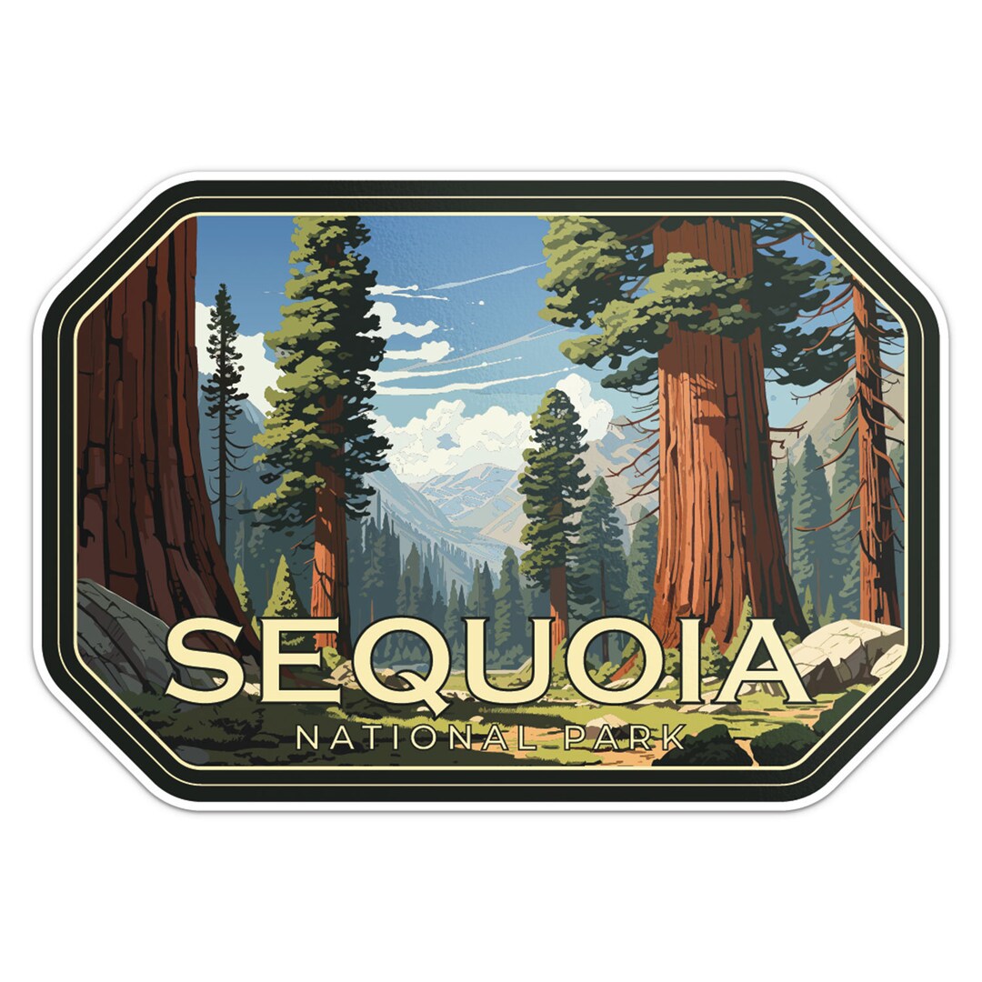 Sequoia National Park Sticker Vinyl Car Bumper - Etsy