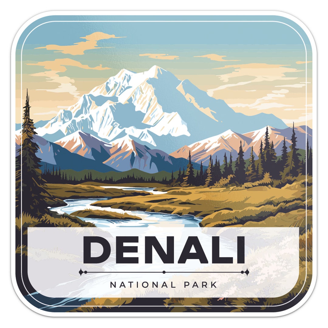 Denali National Park Sticker Car Bumper Decal - Etsy