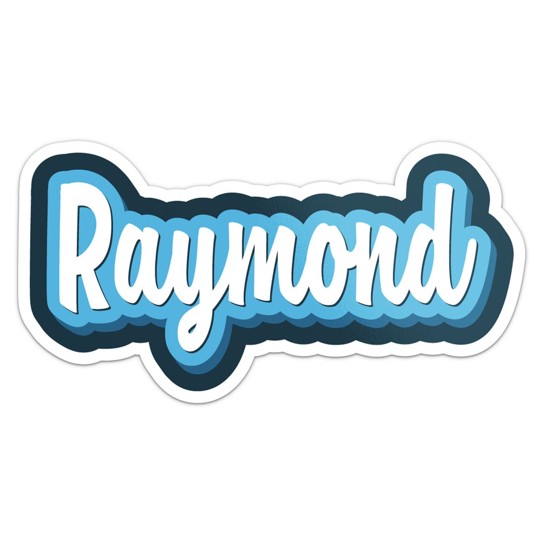 Cartoon Raymond Name Sticker Car Bumper Decal - Etsy