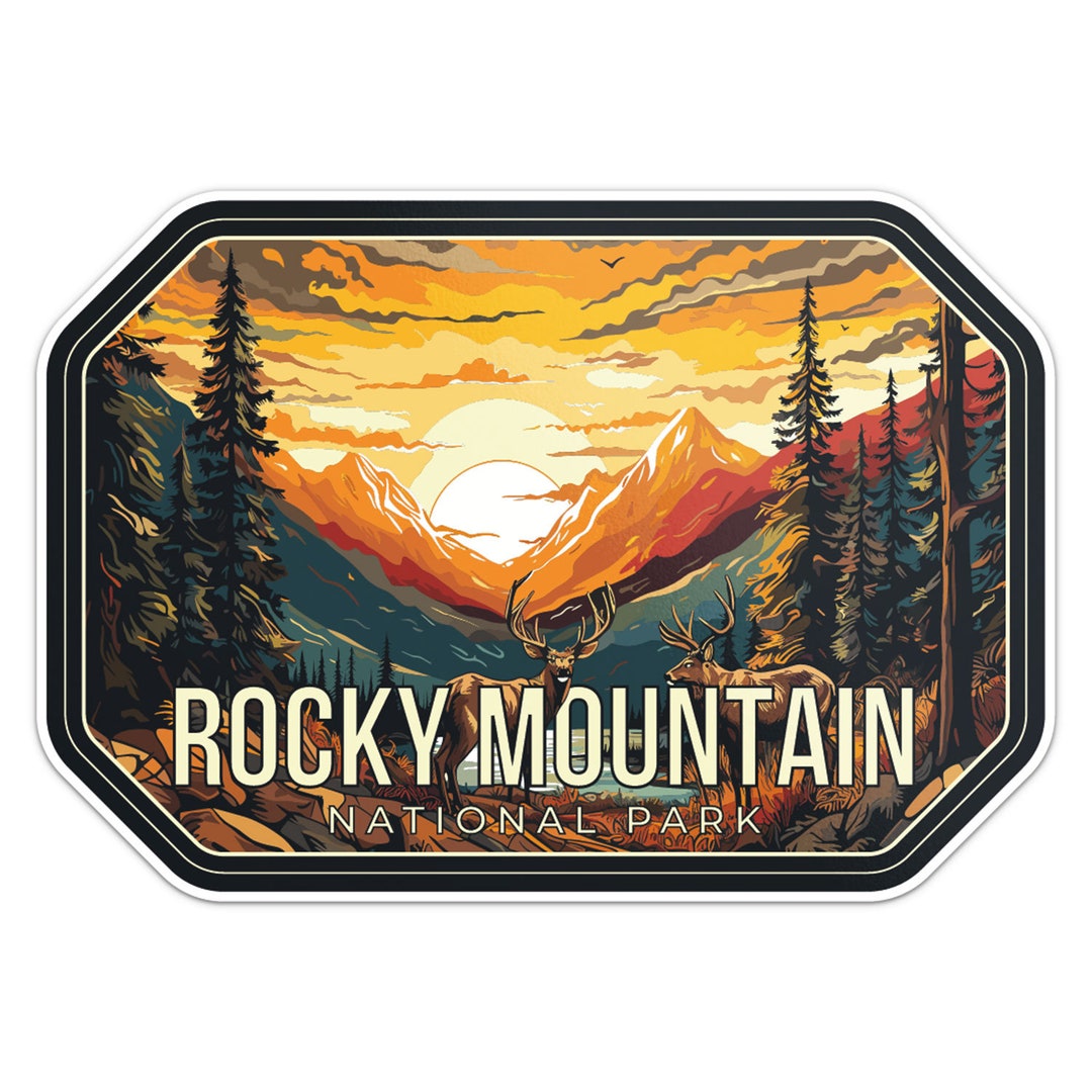 Rocky Mountain National Park Sticker Vinyl Car Bumper - Etsy
