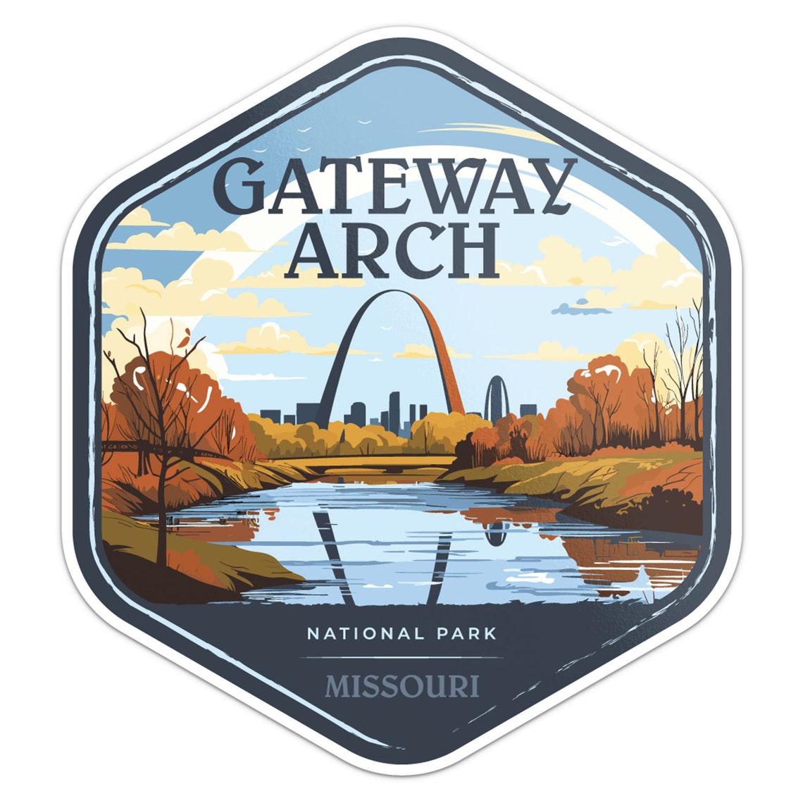 Gateway Arch National Park Sticker Car Bumper Decal - Etsy