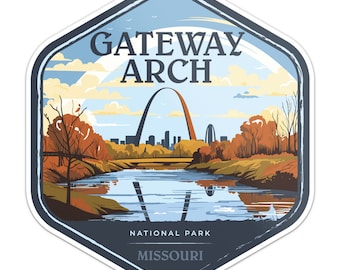 Gateway Arch National Park Sticker Vinyl Car Bumper Decal - Etsy
