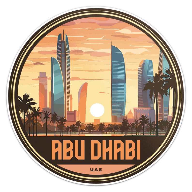 UAE Abu Dhabi City Vinyl Sticker Car Bumper Decal - Etsy