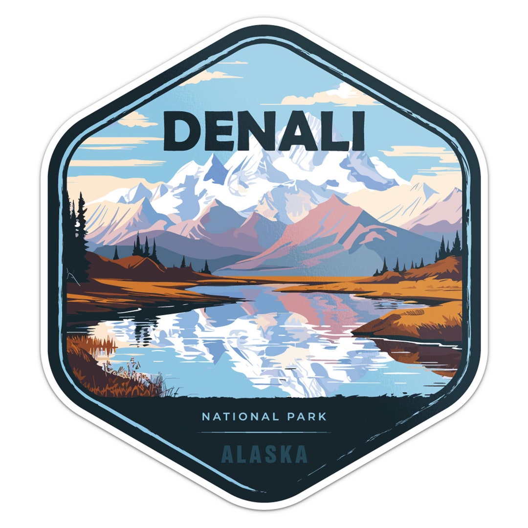 Denali National Park Sticker Car Bumper Decal - Etsy