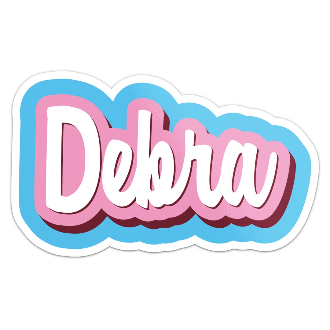 Cartoon Debra Name Sticker Car Bumper Decal - Etsy