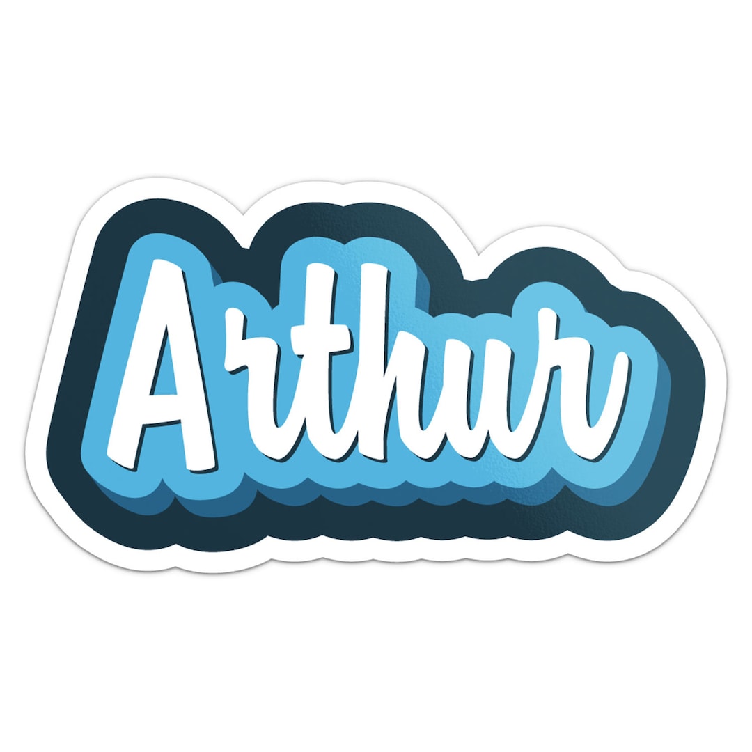 Cartoon Arthur Name Sticker Car Bumper Decal - Etsy