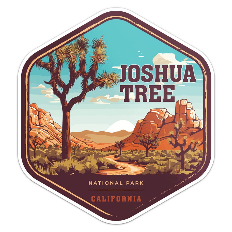 Joshua Tree National Park Sticker Car Bumper Decal - Etsy