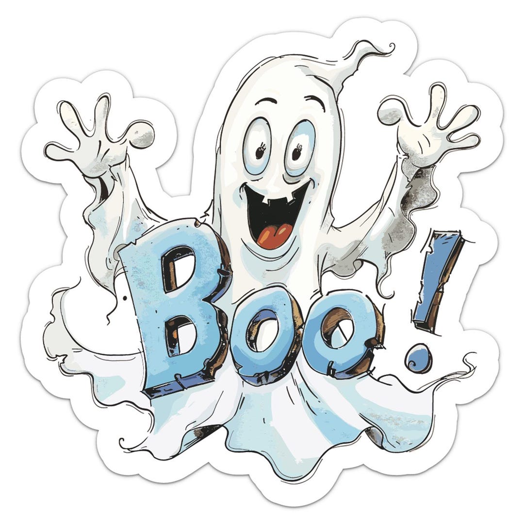 Cheeky Ghost Car Bumper Sticker Decal - Etsy