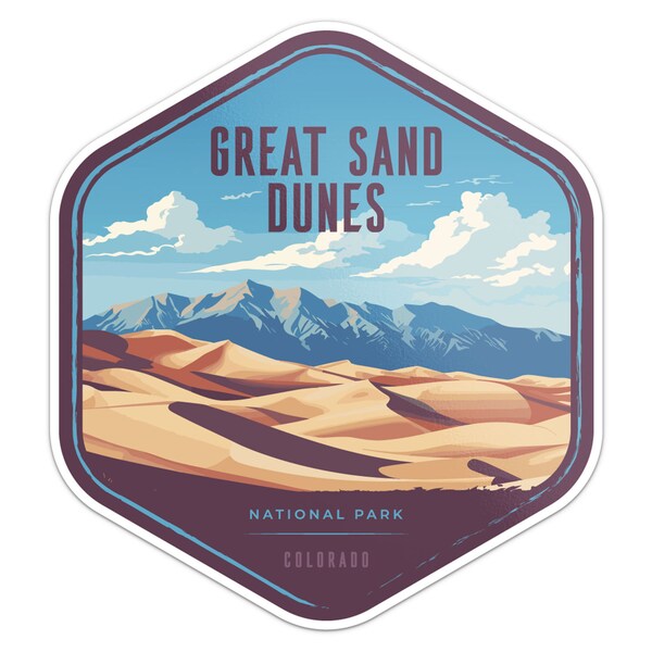 Great Sand Dunes National Park Sticker Car Bumper Decal - Etsy