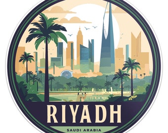 Saudi Arabia Riyadh City Sticker Car Bumper Vinyl Decal - Etsy