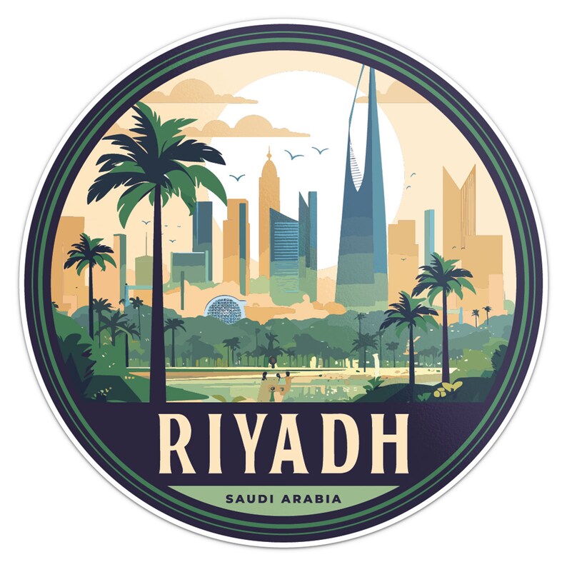 Saudi Arabia Riyadh City Vinyl Sticker Car Bumper Decal - Etsy