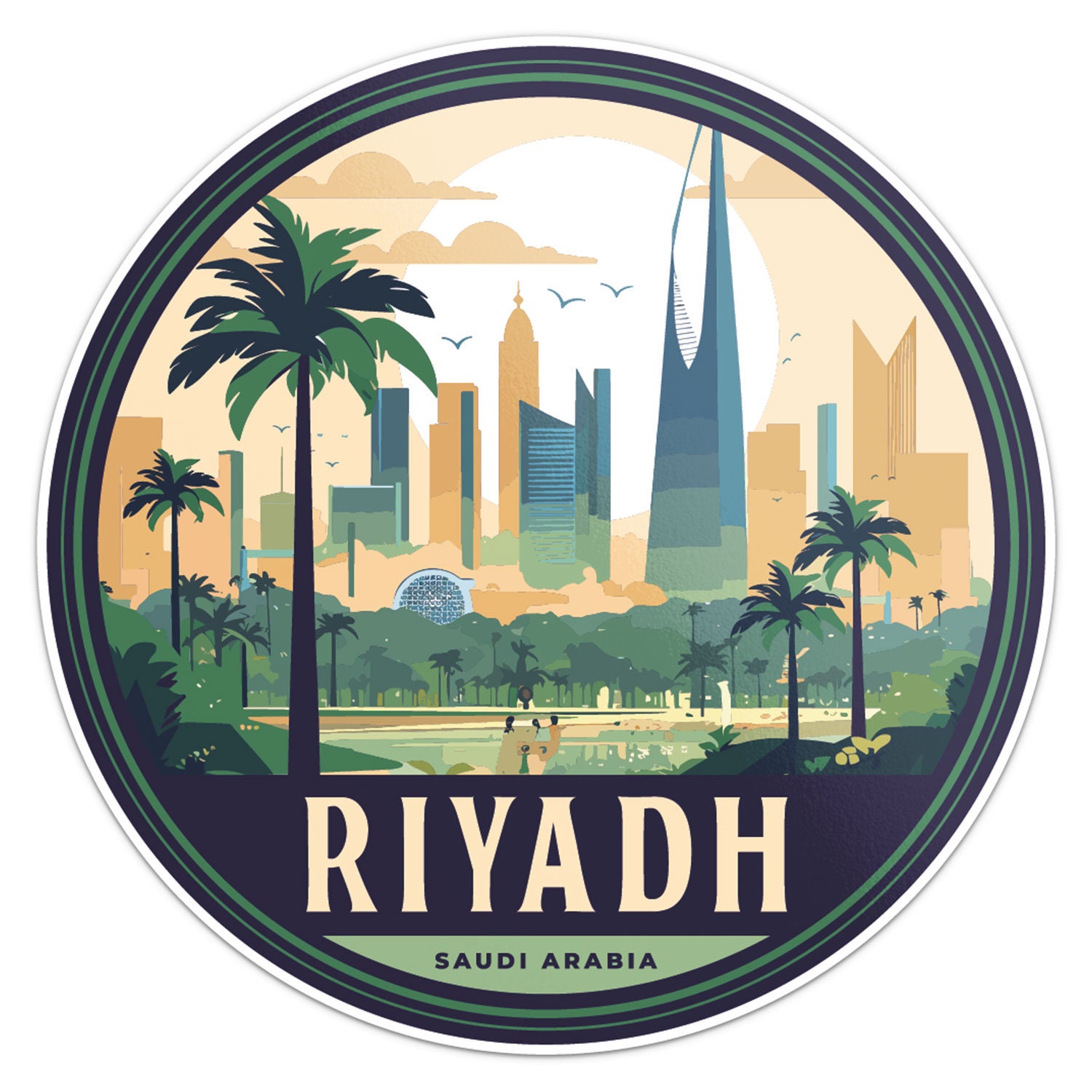 Saudi Arabia Riyadh City Vinyl Sticker Car Bumper Decal - Etsy