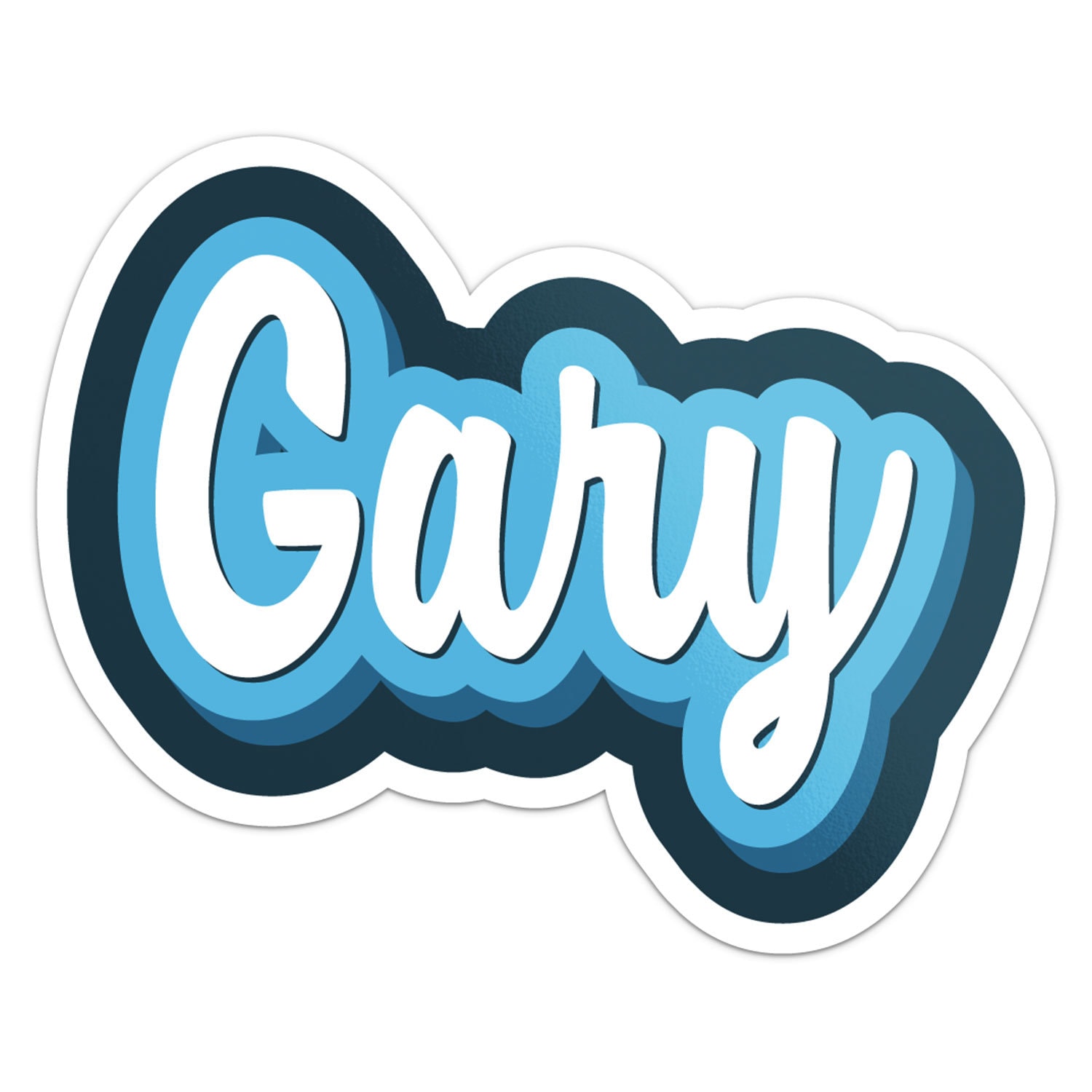 Cartoon Gary Name Sticker Car Bumper Decal - Etsy