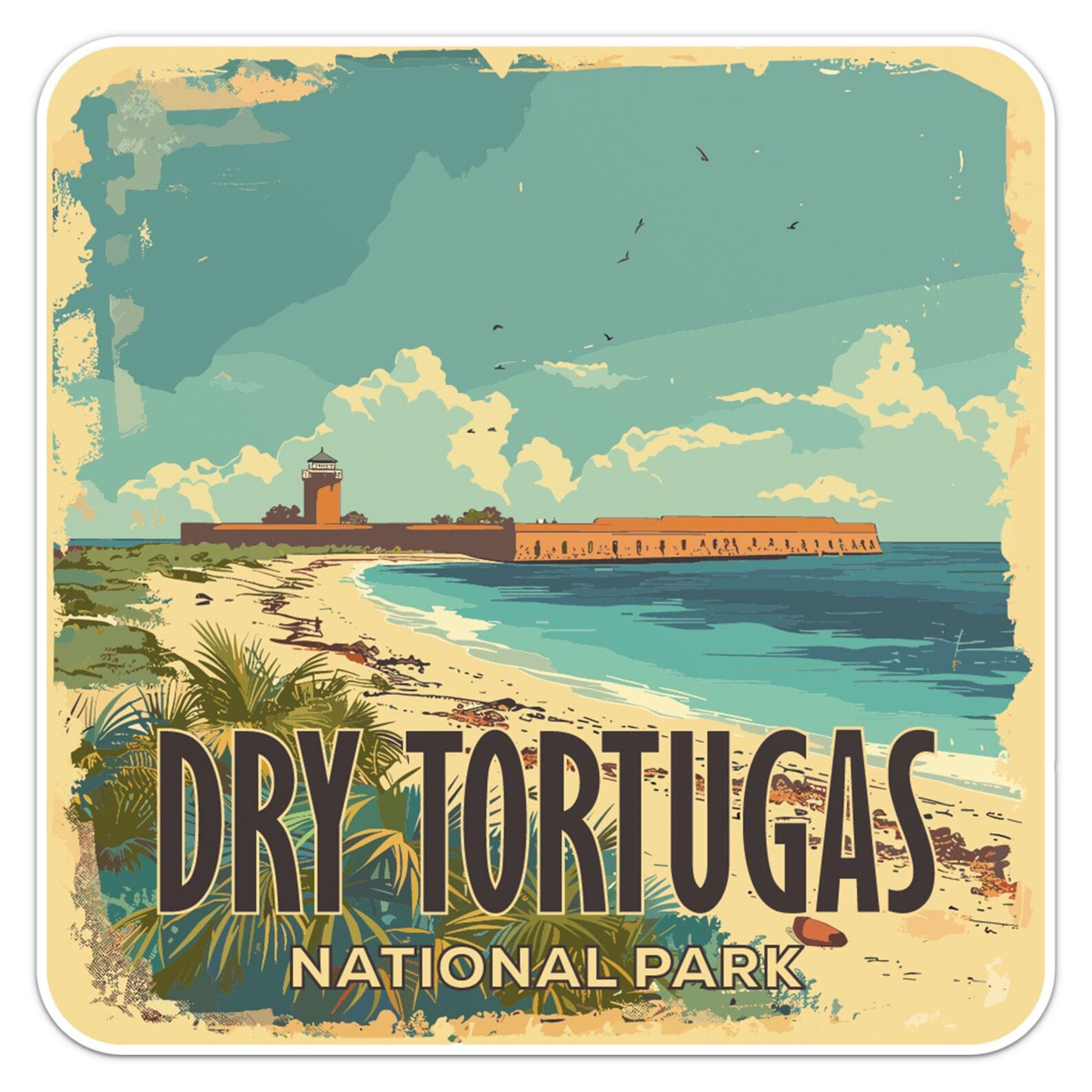 Dry Tortugas National Park Car Bumper Sticker Decal - Etsy