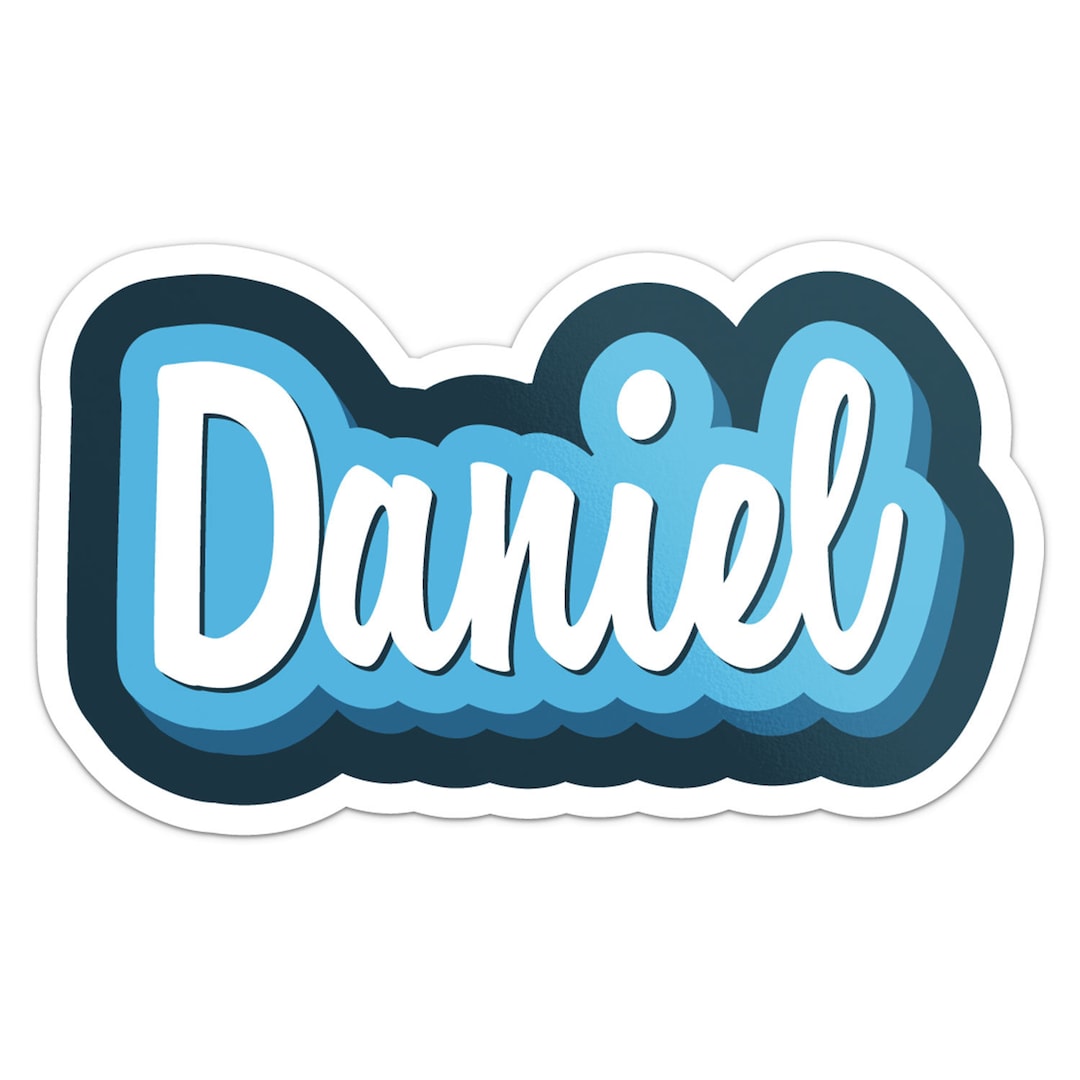 Cartoon Daniel Name Sticker Car Bumper Decal - Etsy