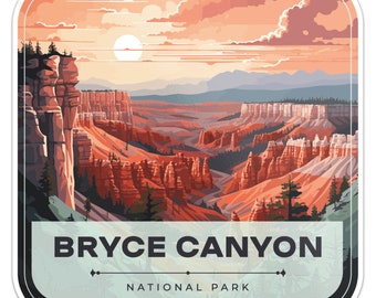 Sunset Bryce Canyon National Park Sticker Car Bumper Decal - Etsy