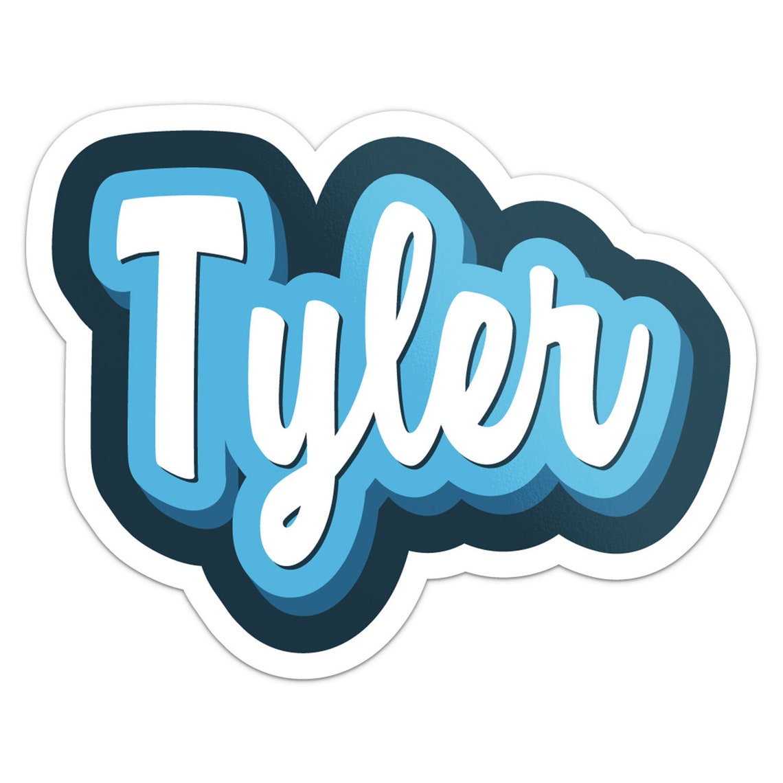Cartoon Tyler Name Sticker Car Bumper Decal - Etsy
