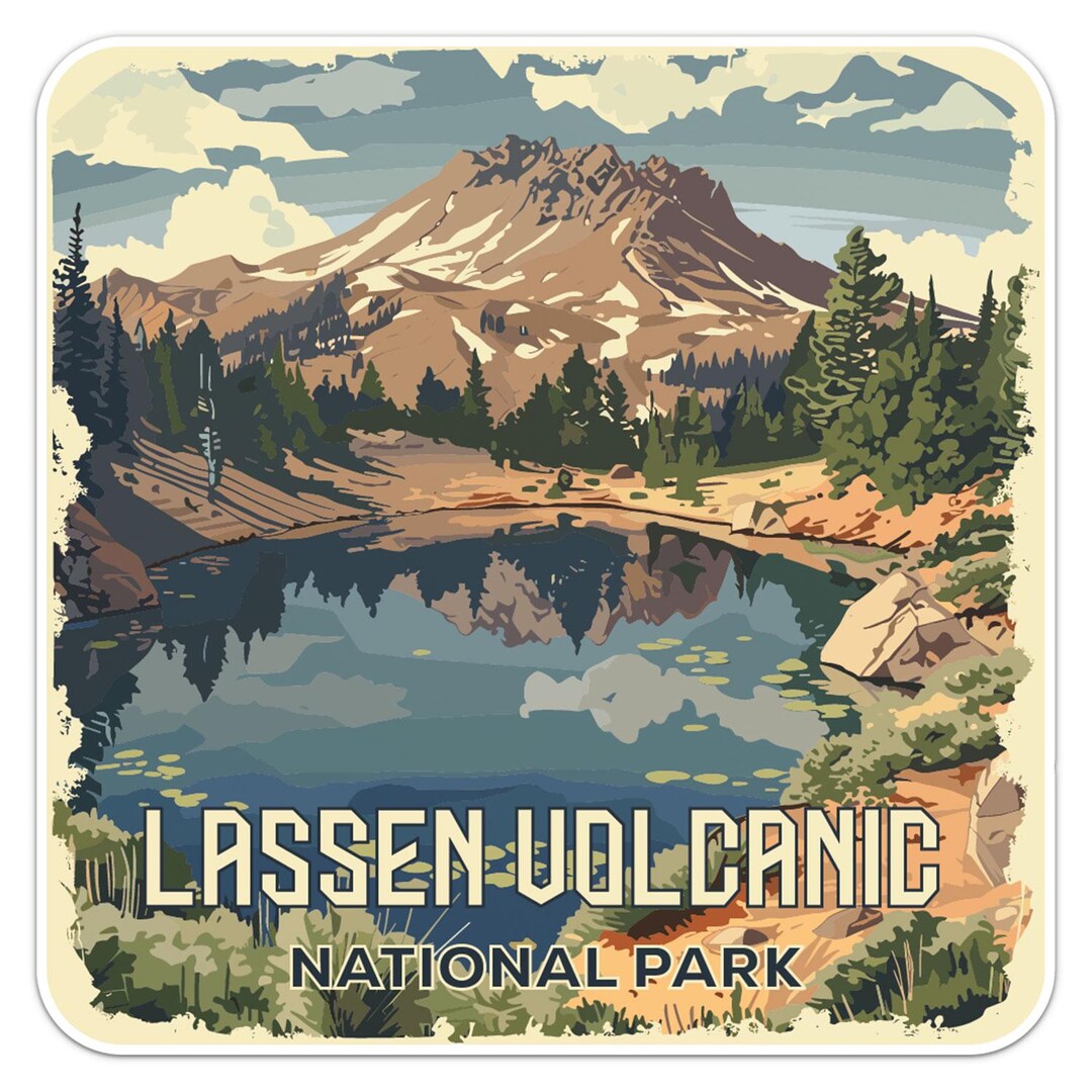 Lassen Volcanic National Park Car Bumper Sticker Decal - Etsy