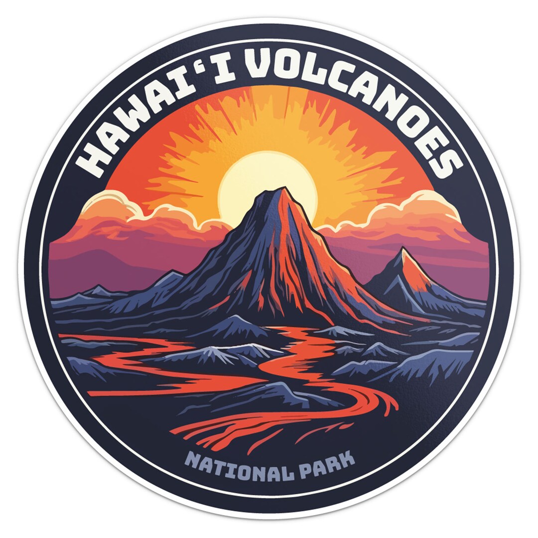 Hawaii Volcanoes National Park Sticker Car Bumper Decal - Etsy