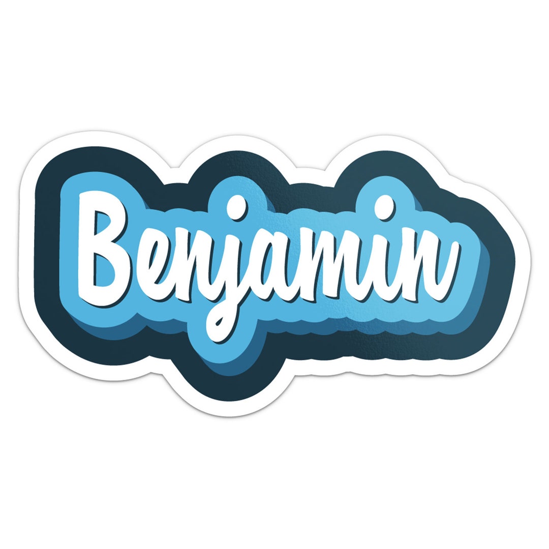 Cartoon Benjamin Name Sticker Car Bumper Decal - Etsy