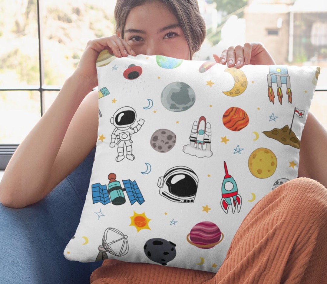 Kid Magic Pillow, Astronaut, Space, Nasa, Gift for Kid, Faux Suede ...