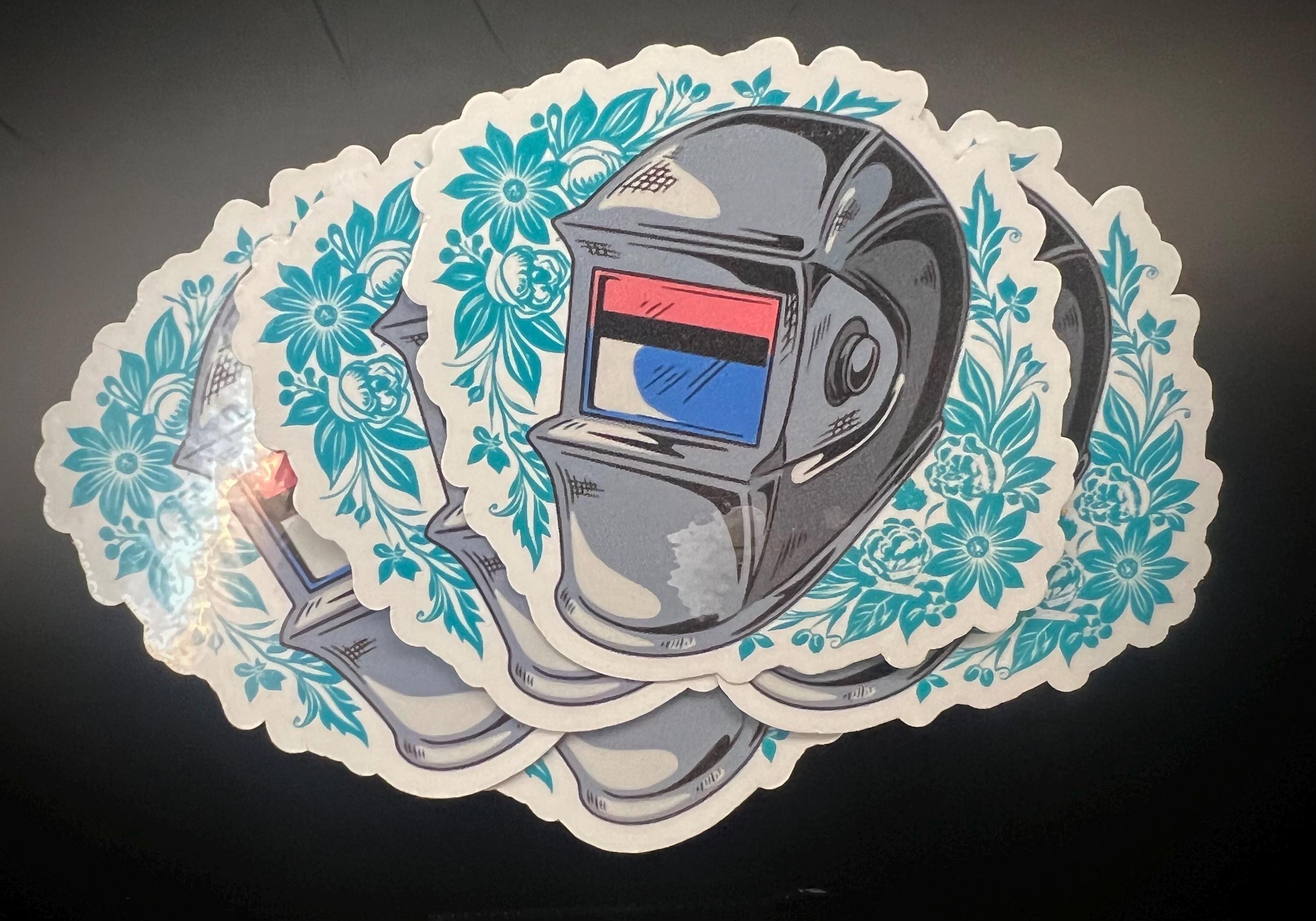Welding Hood Sticker, Welder Sticker, Metal Worker, Fabrication, Blue ...