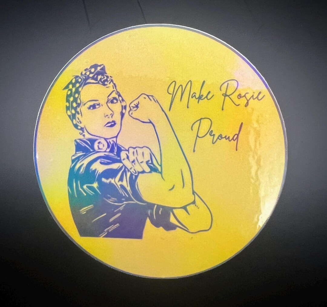 Rosie Sticker, Trades Sticker, Metal Worker, Fabrication, Blue Collar ...