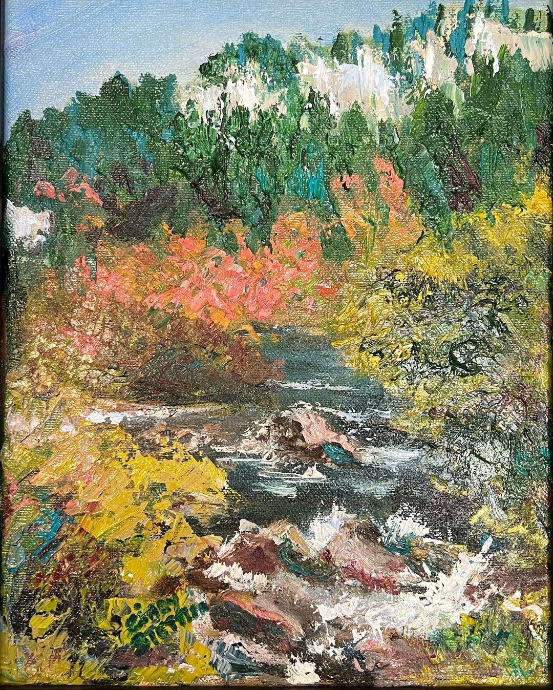 Logan Canyon Fall Foliage. Rocky Logan River. Autumn Landscape ...