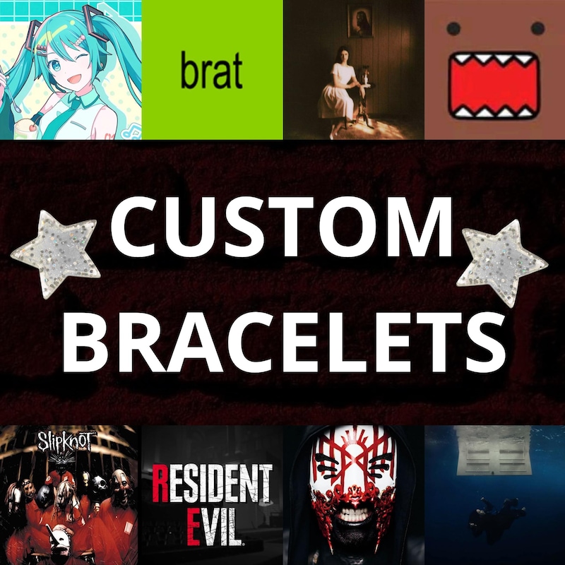 Custom Bracelets Anime - Etsy UK