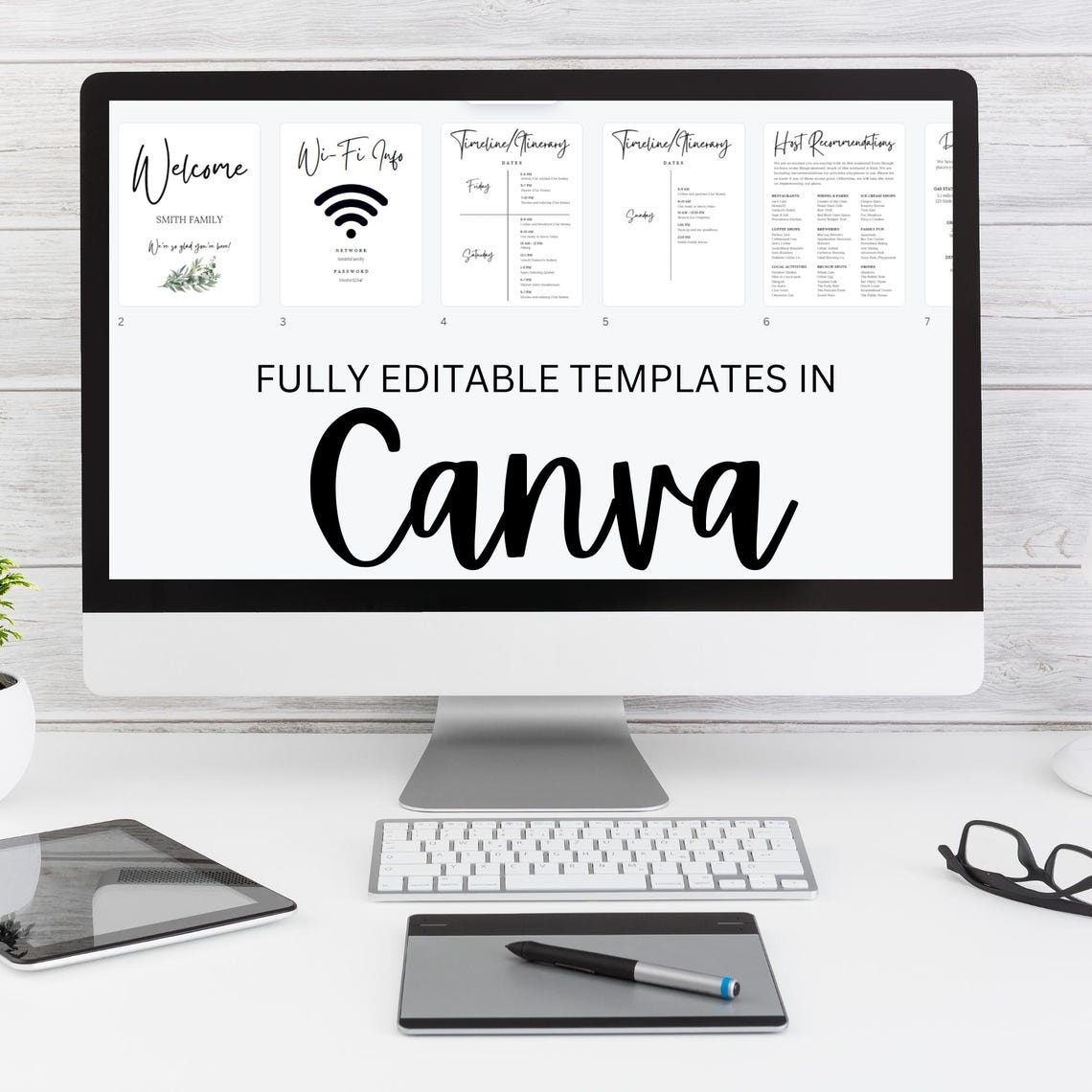 Overnight Guest Hosting Guide + Checklist + Signs Bundle | Airbnb ...