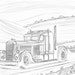 Vintage Semis: Adult Coloring Book Classic Semi Trucks #1 - Etsy