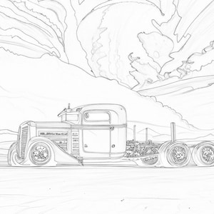 Vintage Semis: Adult Coloring Book Classic Semi Trucks #1 - Etsy