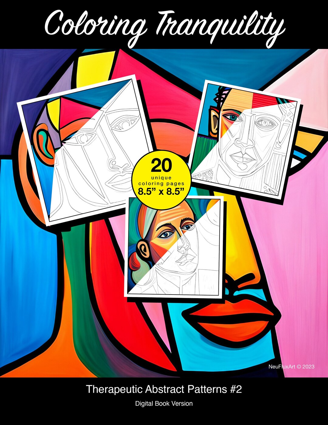 Coloring Tranquility: Therapeutic Abstract Patterns #2 - Etsy